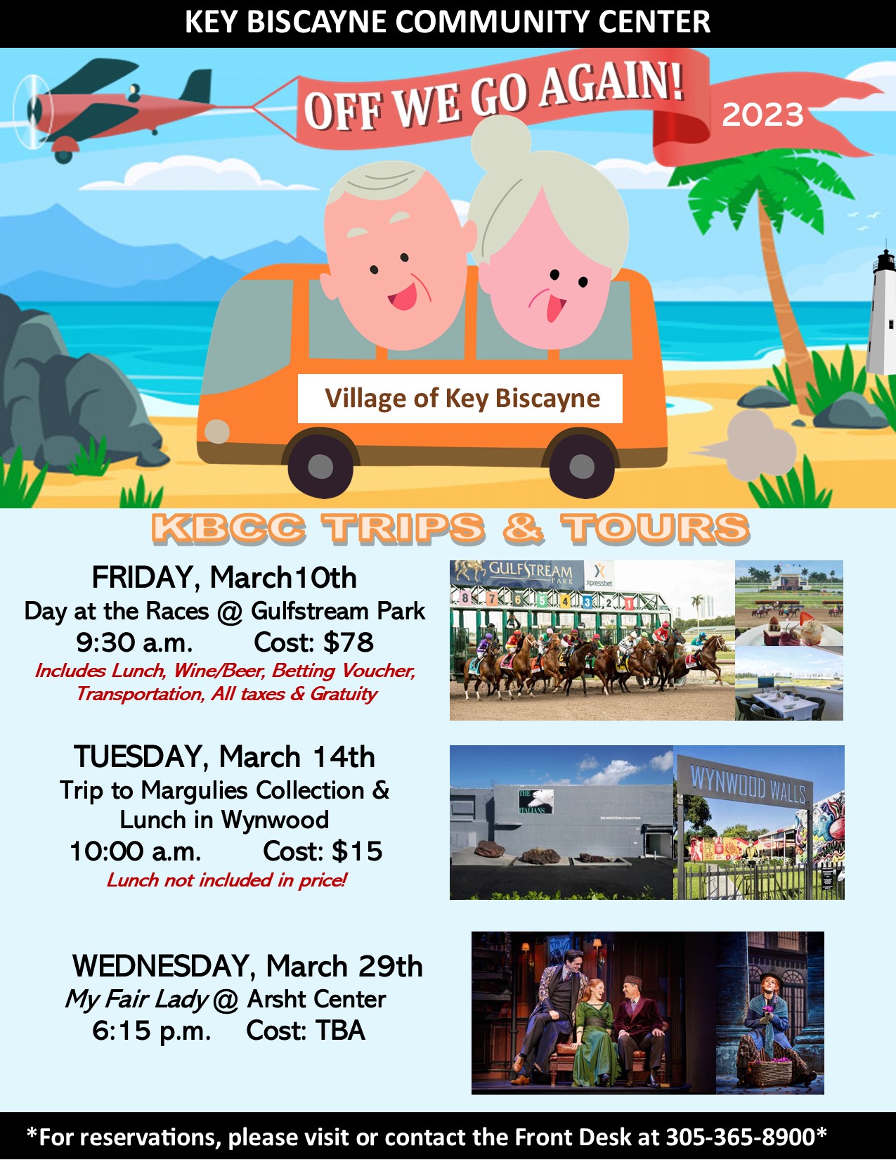 MAR 10 | KBCC Trips & Tours Day at the Races at Gulfstream Park - Key ...