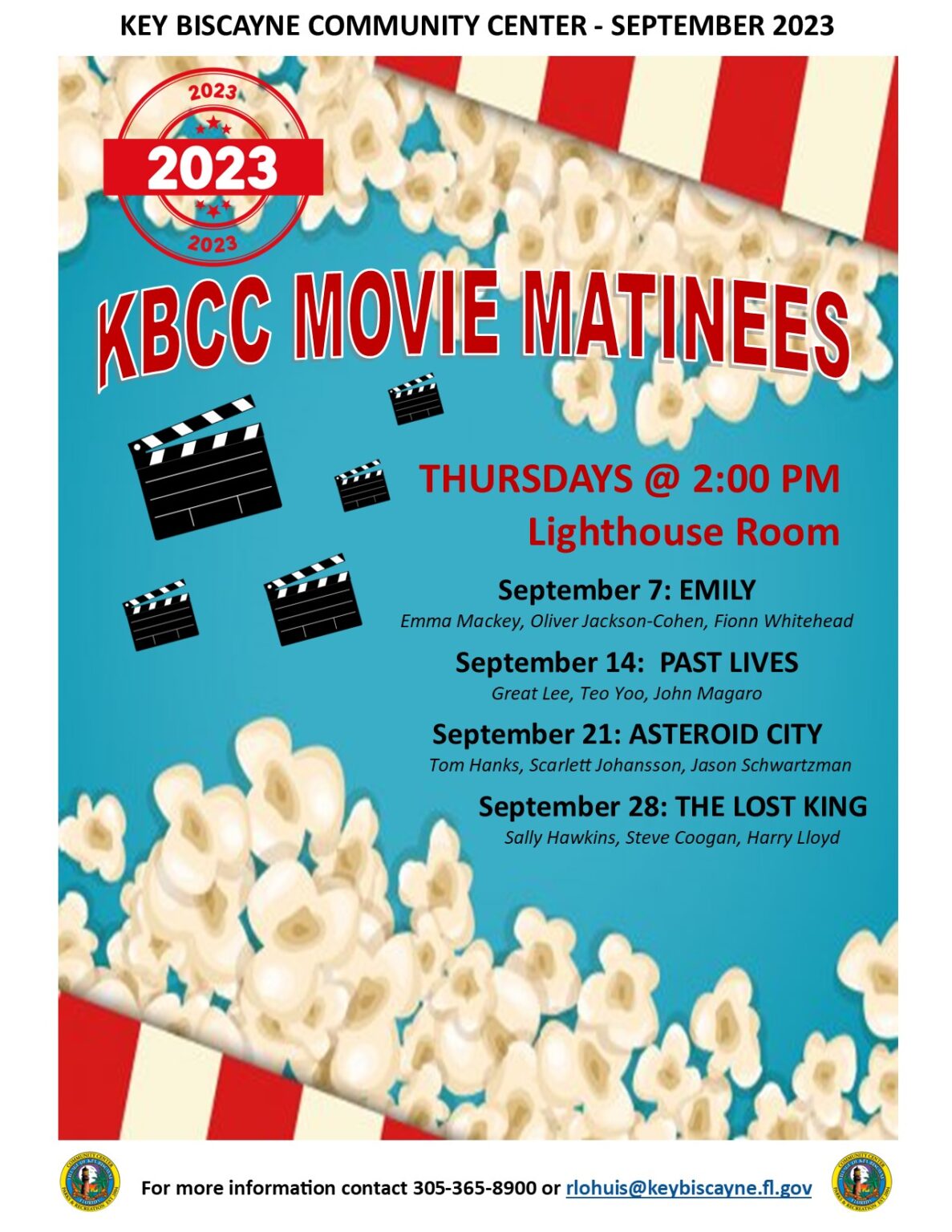 Movie Matinees for Adults | September 14, 2023 - Key Biscayne Community ...