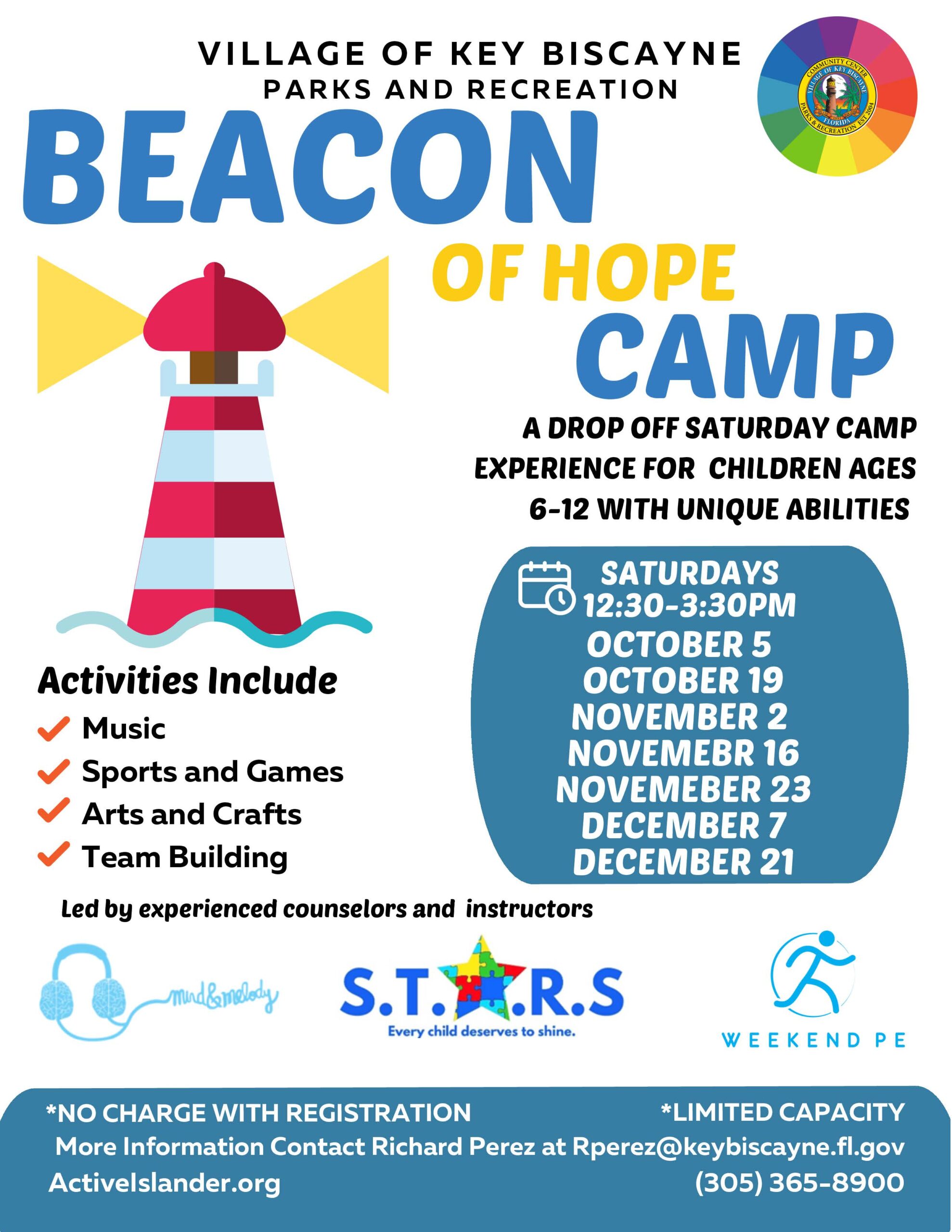 NOV 23 | Beacon of Hope Camp - Key Biscayne Community Foundation